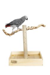Natural Wood Parrot Stand Perch – The Parrot Mom, LLC