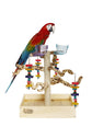 Natural Wood Parrot Stand Perch – The Parrot Mom, LLC